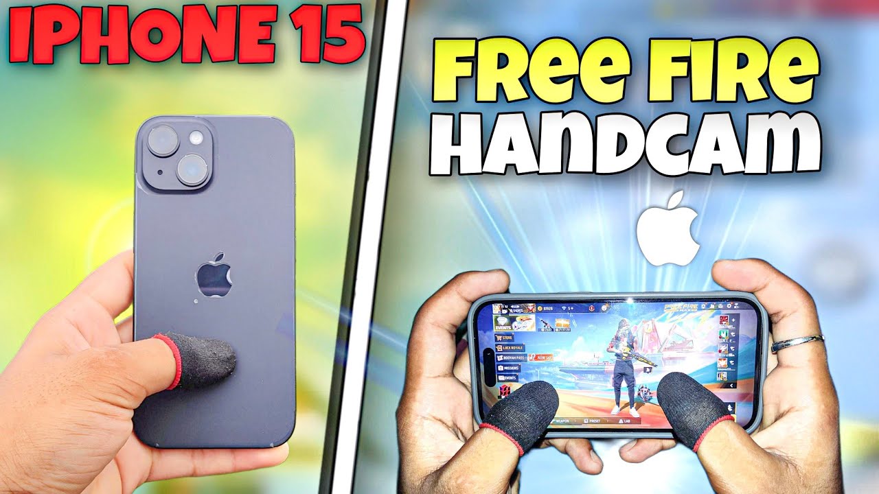 Free Fire Handcam iphone 15 | iphone 15 gaming test 2024 (Don't miss ...