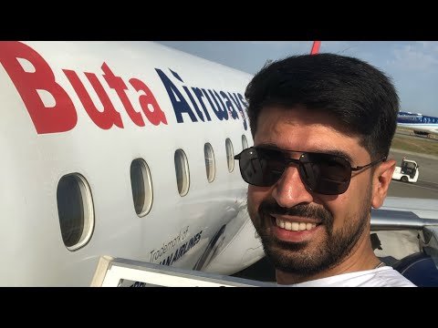 Təyyarə pəncərəsindən Bakının möhtəşəm mənzərəsi - Buta Airways 21.06.2022