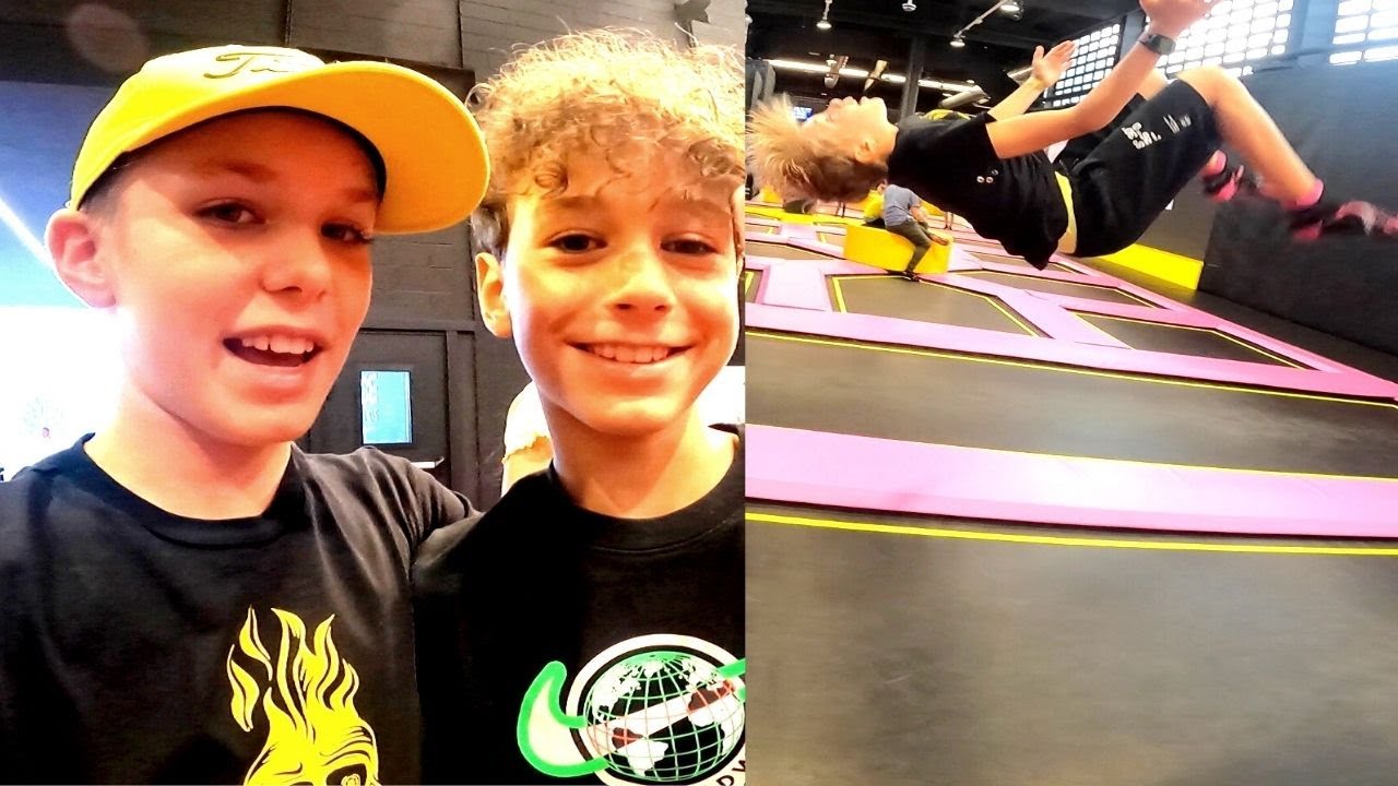 Hyperspace Trampoline Park Birthday Party fun - YouTube