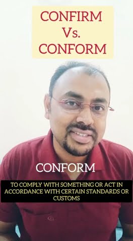 Confirm Vs. Conform; #shorts - YouTube