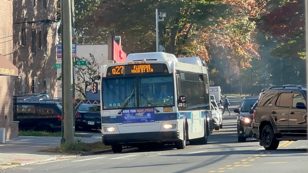 MTA NYCT Bus: 2009 Orion 07.501 NG HEV 4395 On The Q27 - YouTube