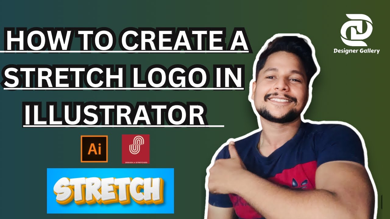 Easy way to stretch logo in illustrator |#illustration |# ...