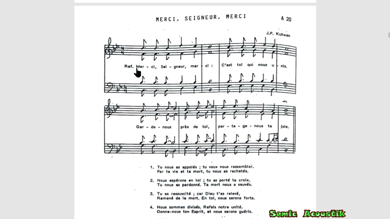 🎤#chant MERCI SEIGNEUR MERCI - YouTube