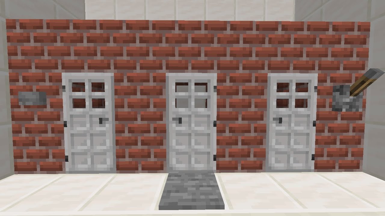 3 Ways to Open an Iron Door in Minecraft - YouTube