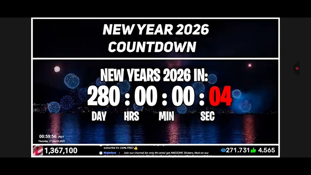 New Year 2026 in PST, 279 days left - YouTube