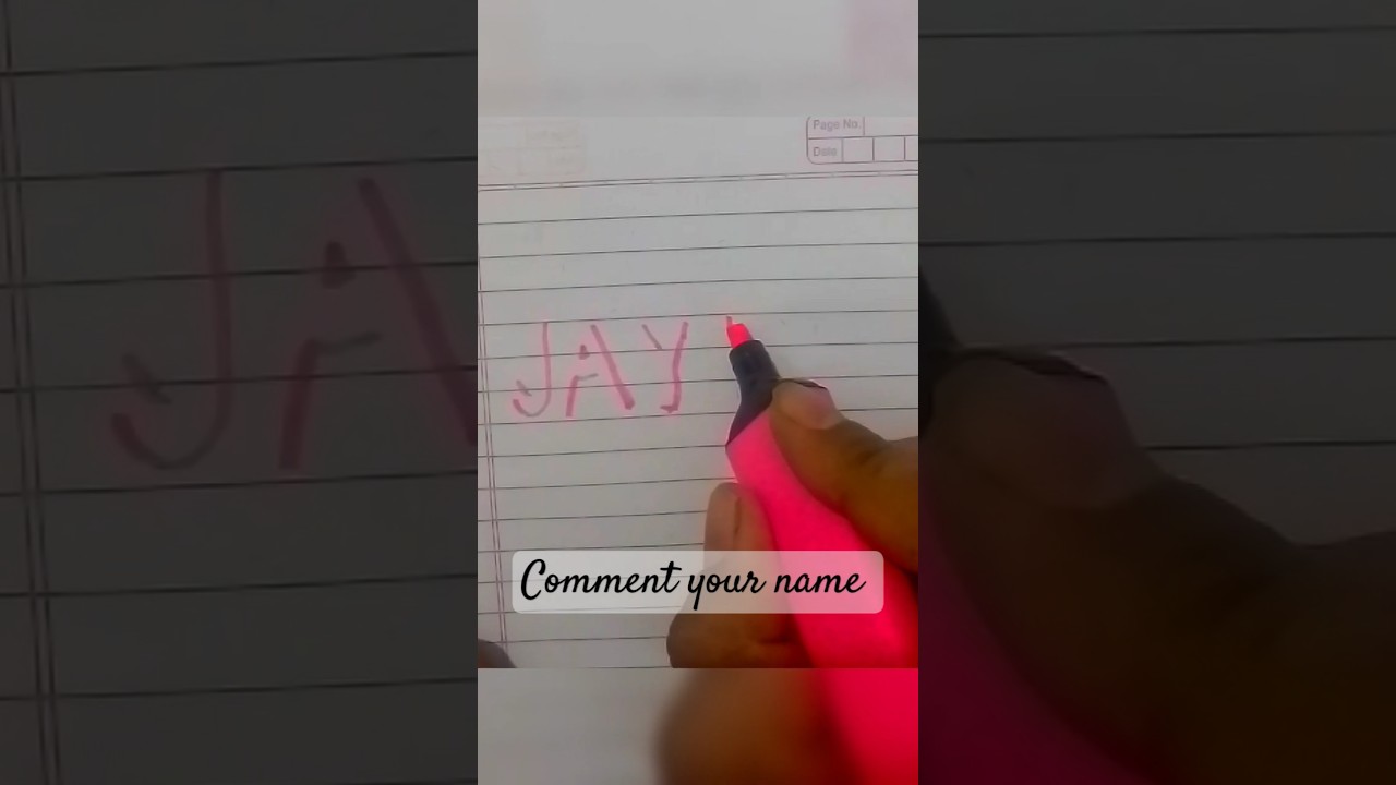 capital letter word in 3D shadow lettering #shortfeed #shorts #3dart ...