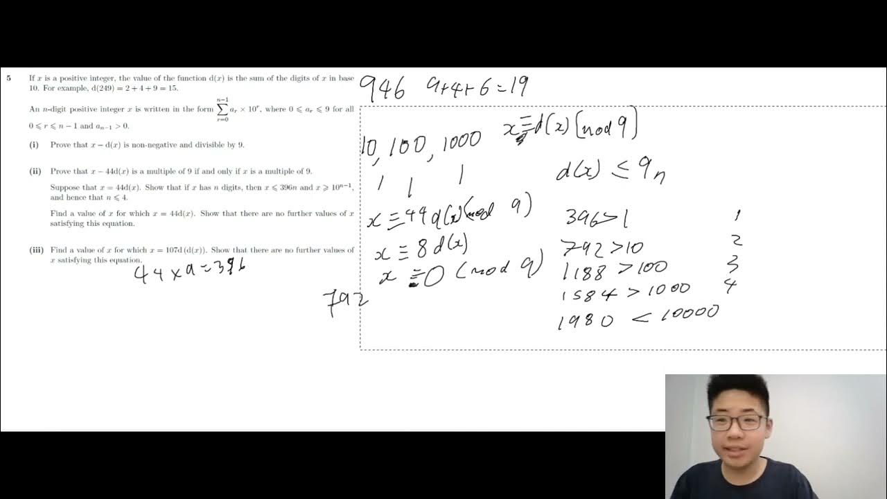 Worked Solution for STEP 2 2020, Question 5 - YouTube