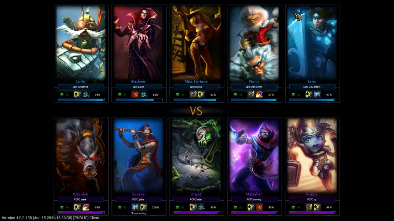 League of Legends Season 1 World Championchip Groupstage Epik Gamer vs ...