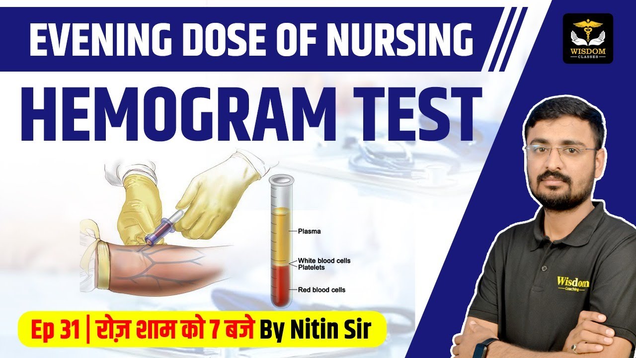 HEMOGRAM TEST | COMPLETE BLOOD COUNT (CBC) | NITIN SIR | WISDOM NURSING ...