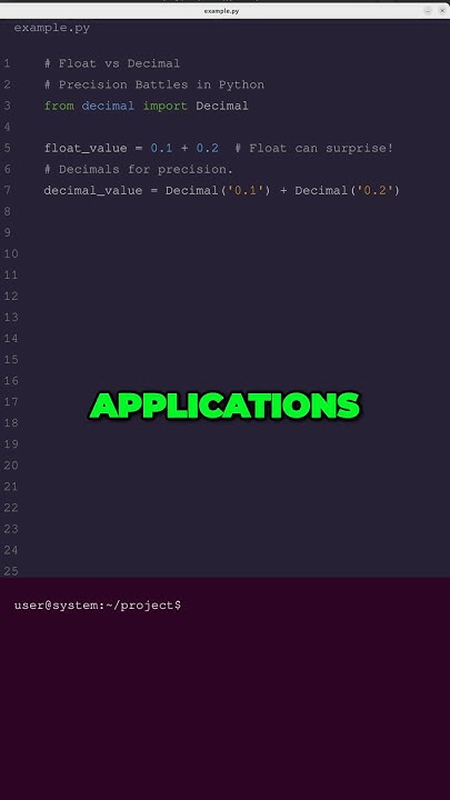 Float vs Decimal - Which One Wins? Python's Numbers Showdown #python #programming #coding # ...