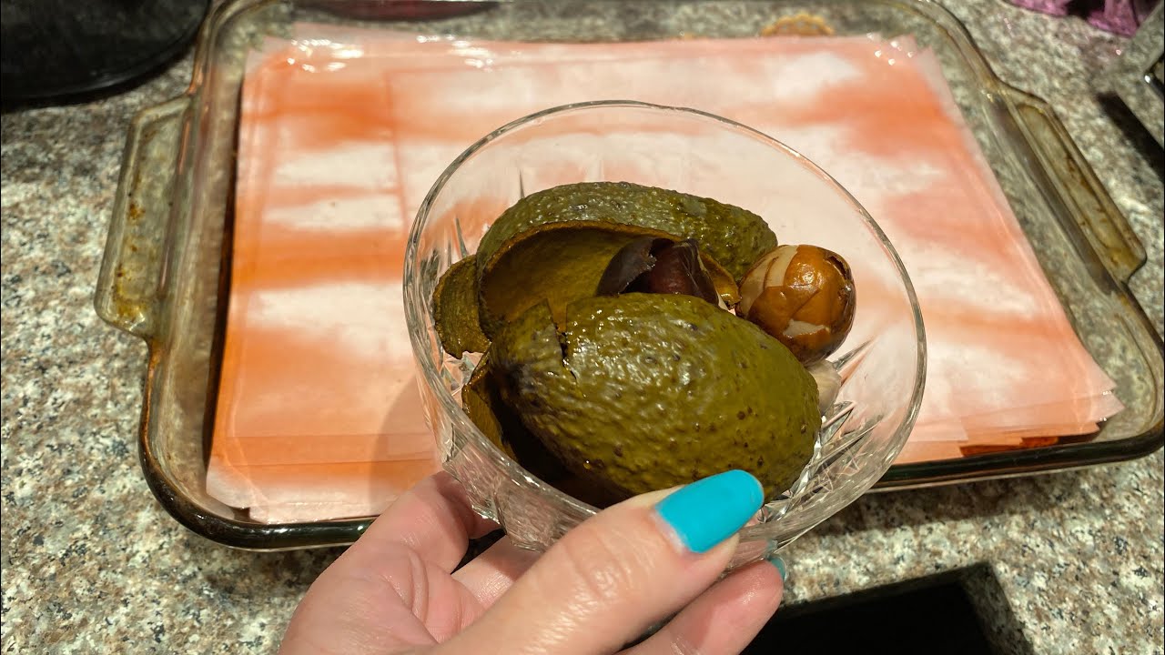 HOW TO AVOCADO DYE 🤗 WRITTEN INSTRUCTIONS BELOW - YouTube