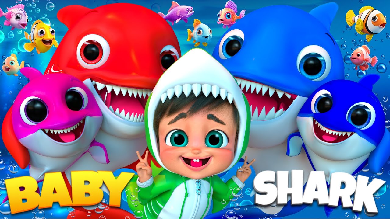 Baby shark 🔴Jazz Christmas Music🎄#kidssongs #nurseryrhymes #pinkfong # ...
