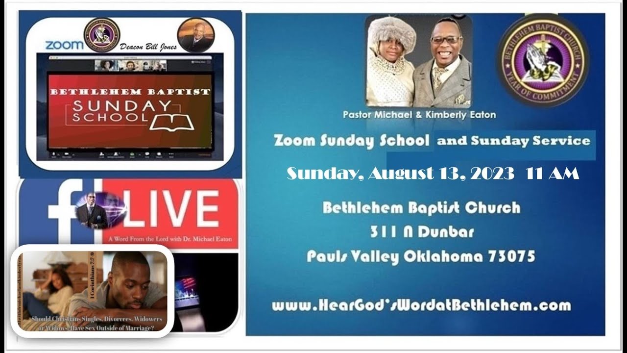 Sunday School and Sunday Service 08132023 - YouTube