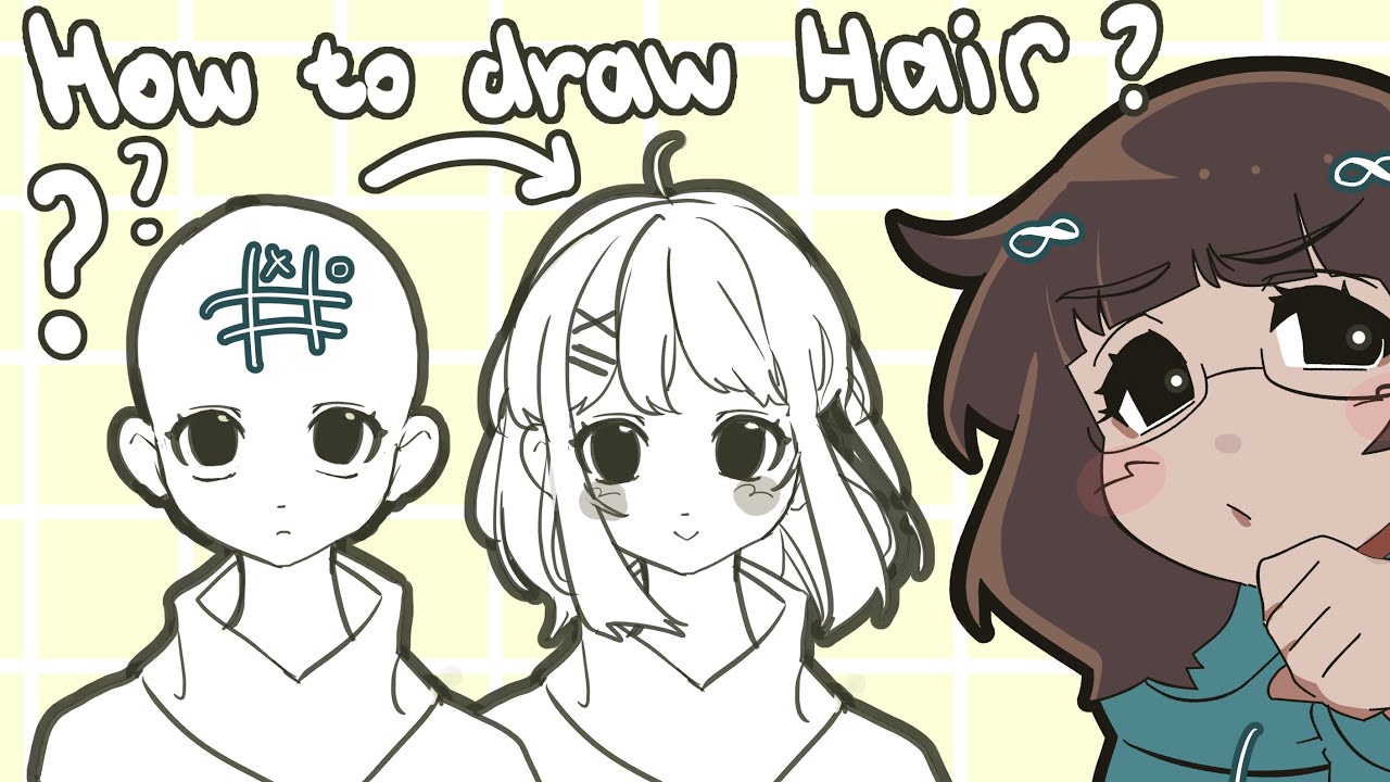 How to draw hair with just 3 tips? Let me show you! - YouTube