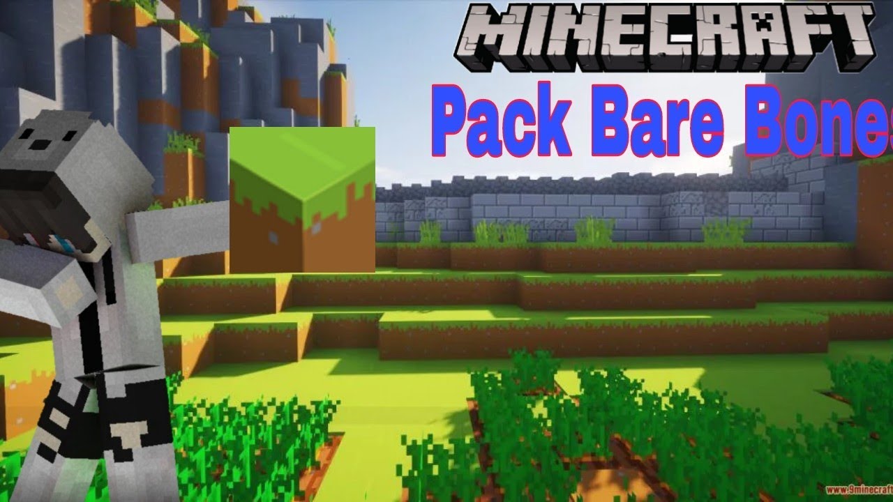 Cách cài pack Bare Bones giống Trailer trong Minecraft pe 1.19|Huy ...