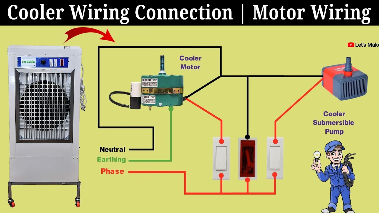 Cooler wiring connection - YouTube