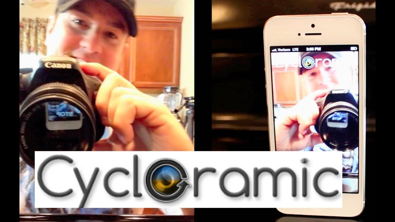 iPHONE 5 AUTOMATICALLY SPINS with CYCLORAMIC APP REVIEW PANORAMIC VIDEO ...