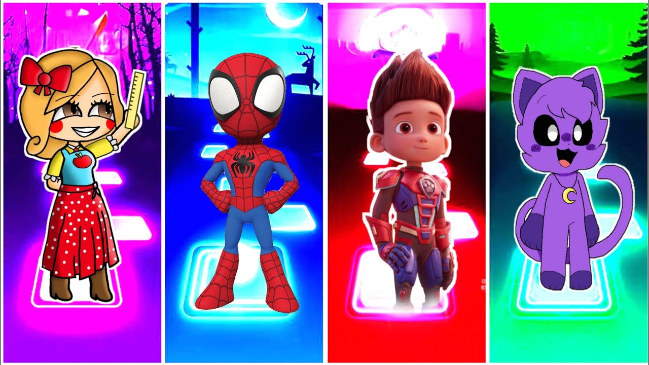Poppy Playtime Chapter 3 Smiling Critters 🆚 Spidey 🆚 Paw Patrol in the ...