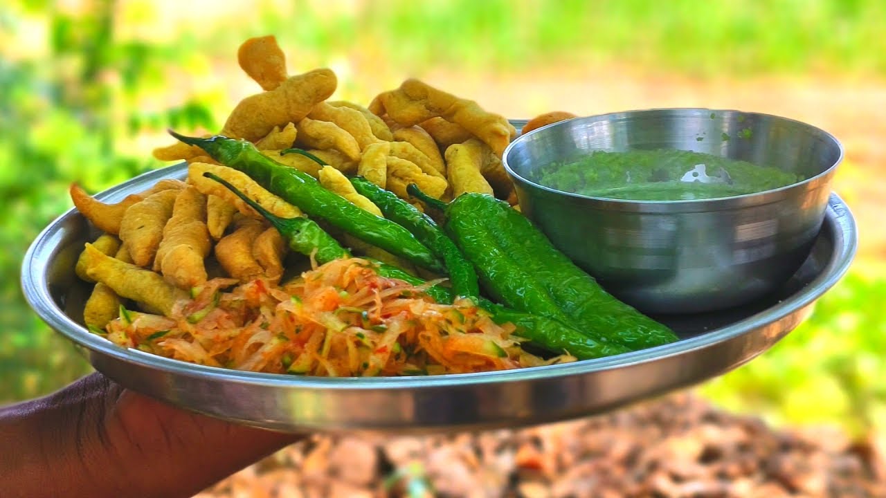 Vanela Gathiya Recipe | વણેલા ગાંઠિયા પપૈયા નો સંભારો | Kathiyawadi ...