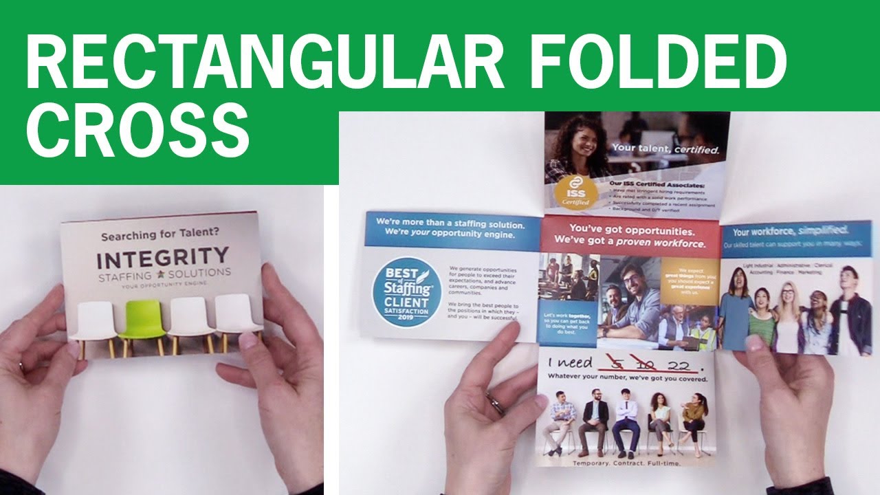 Designer Folds: Rectangular Folded Cross - YouTube