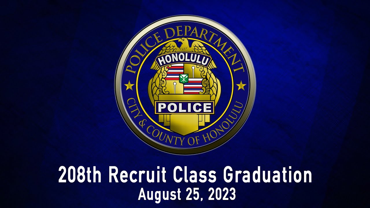 HPD 208th Recruit Class Graduation - YouTube