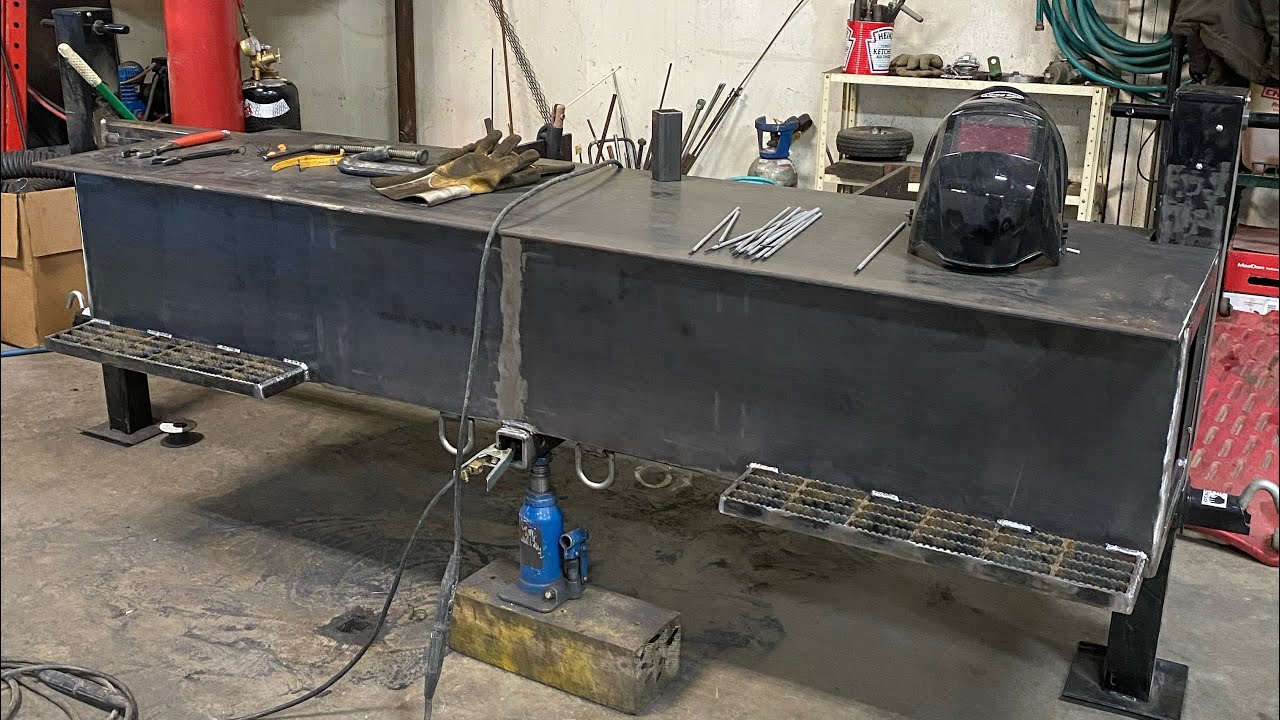 Service truck workbench bumper build. - YouTube