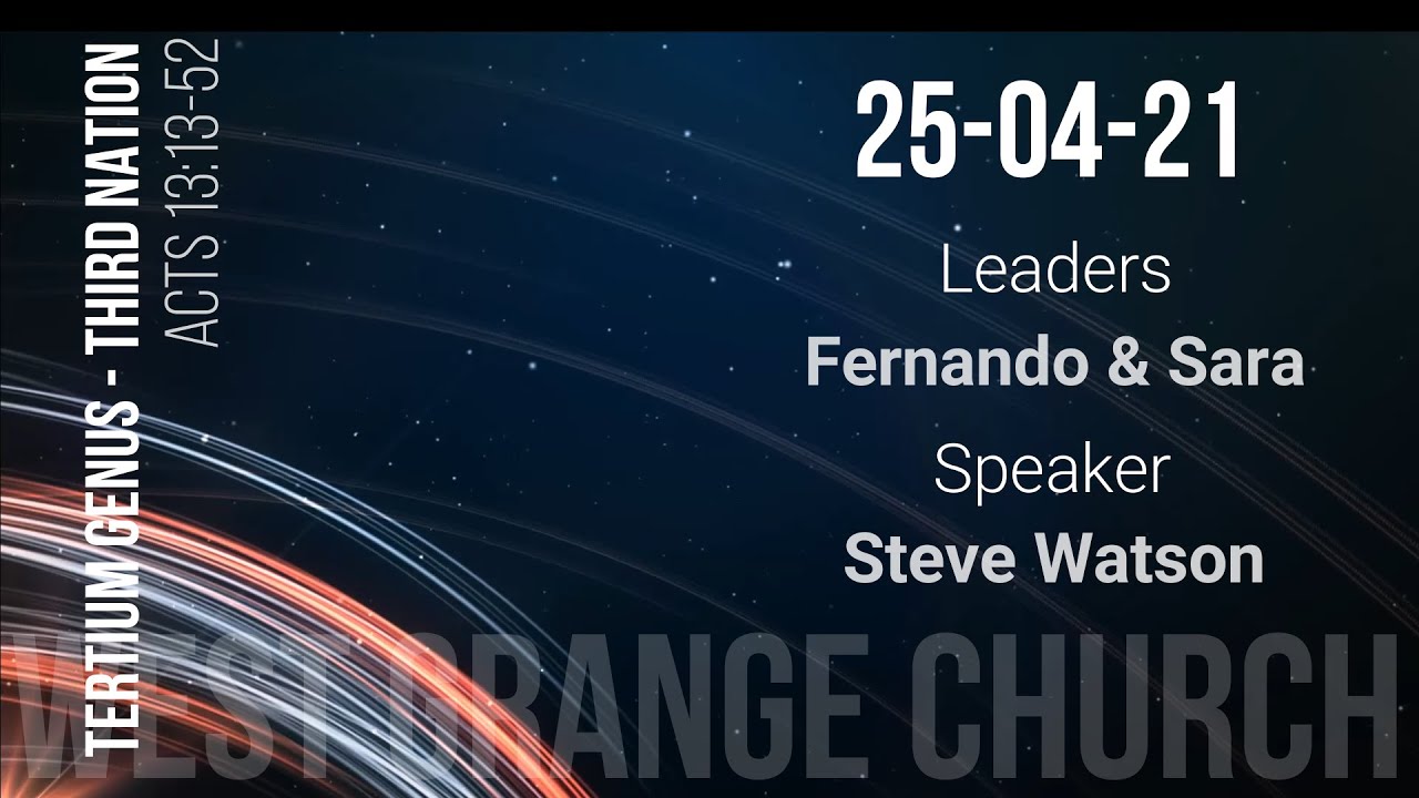 Church Inside | 25th April | Tertium Genus (Third Nation) | Acts 13:13 ...