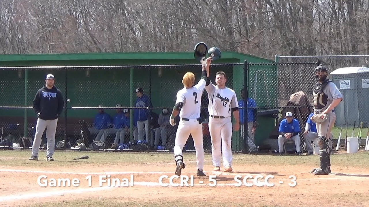 CCRI Baseball Highlights vs Suffolk (DH) 4-14-18 - YouTube