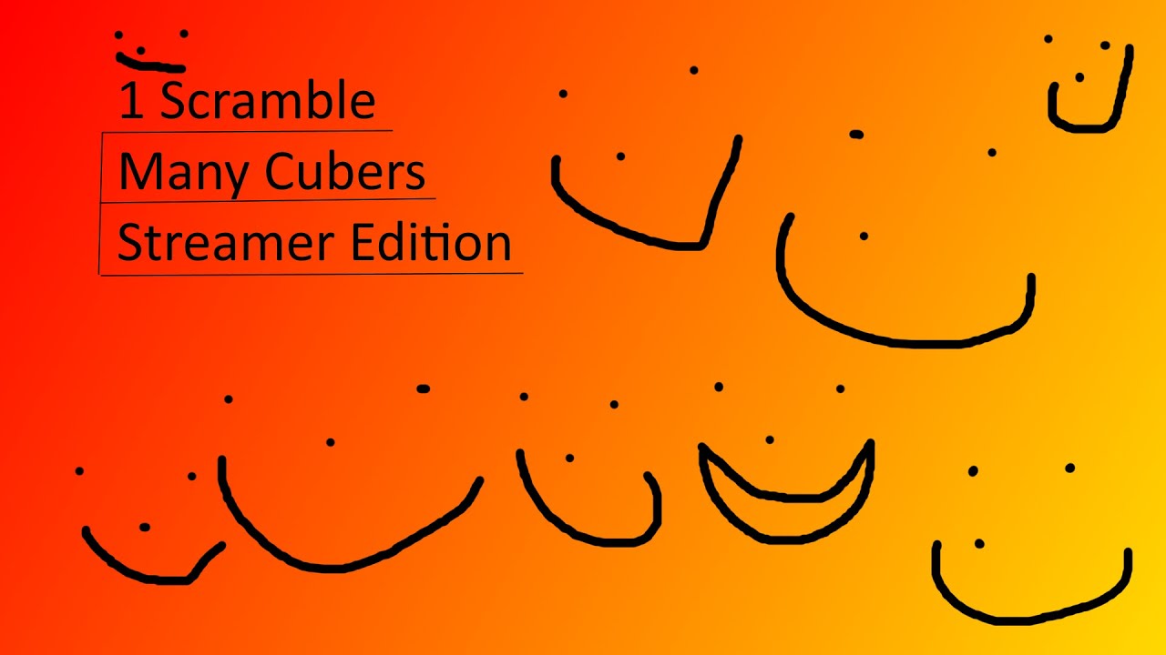 One 3x3 Scramble Many Cubers Streamer Edition YouTube one-3x3-scramble-many-cubers-streamer-edition-youtube