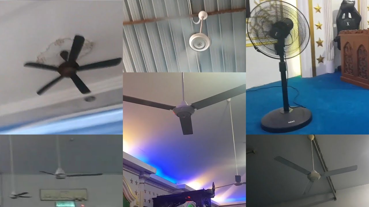 ceiling fan in mosque - YouTube