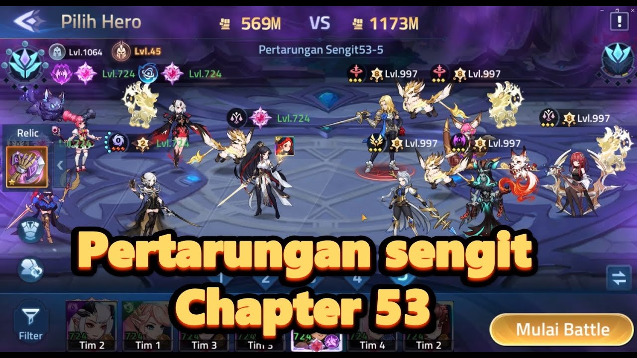 Push pertarungan sengit chapter 53 - Mobile legends adventure - YouTube