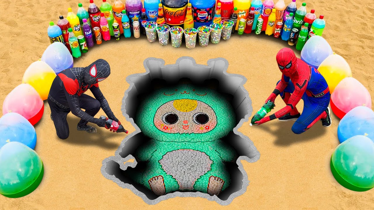 How to draw Labubu using large candies like Orbeez, Fanta, Mirinda ...