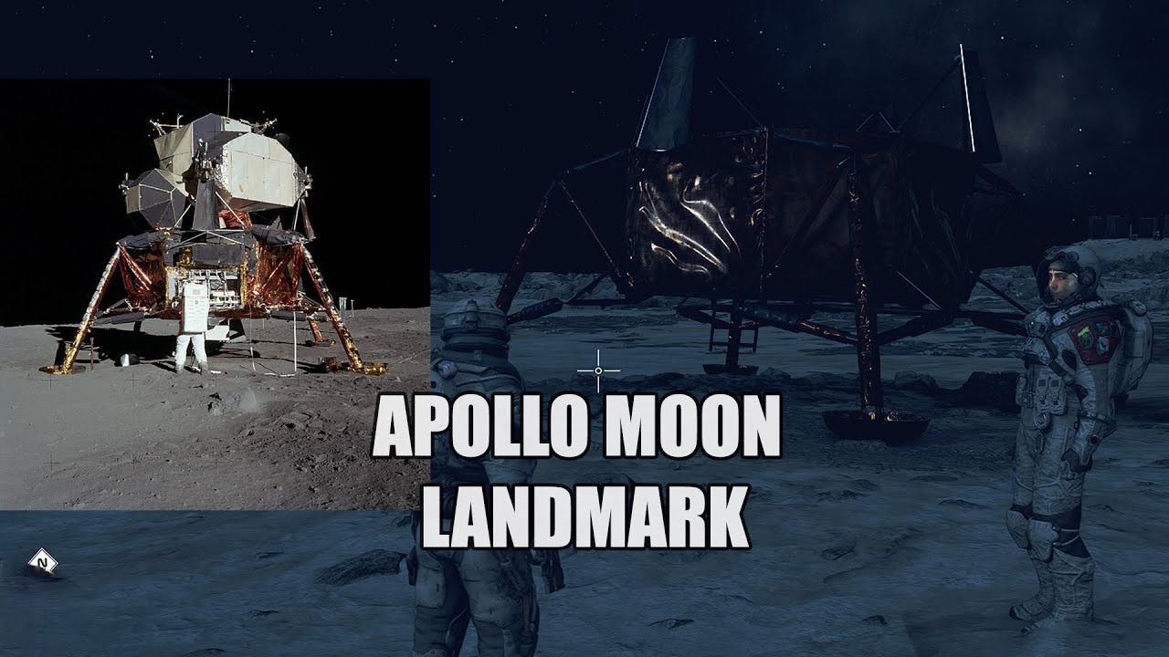 How to unlock apollo landmark on the moon - Starfield - YouTube