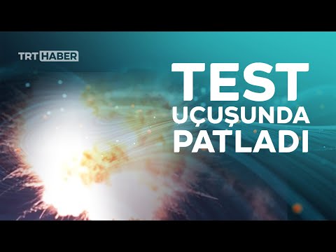 İlk kez fırlatılan roket test uçuşunda patladı