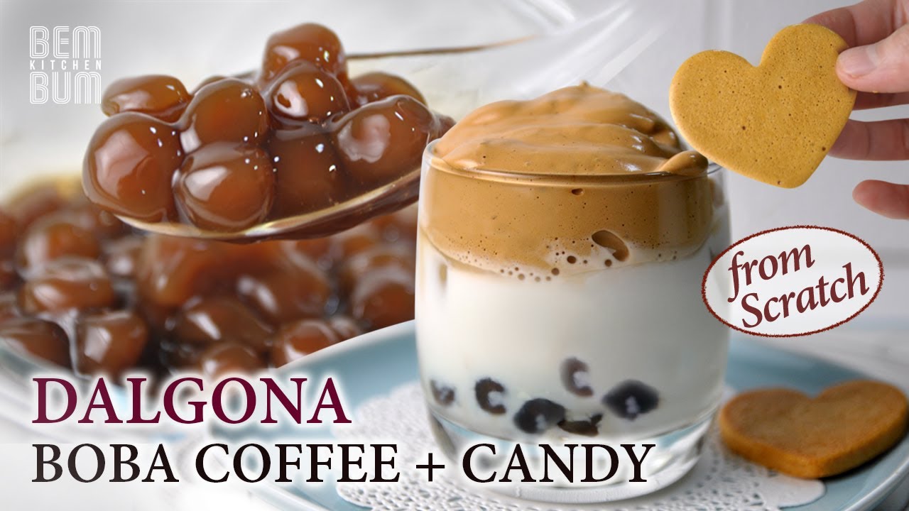 How to Make Dalgona Boba Coffee (Inspired by Xing Fu Tang)| Homemade ...