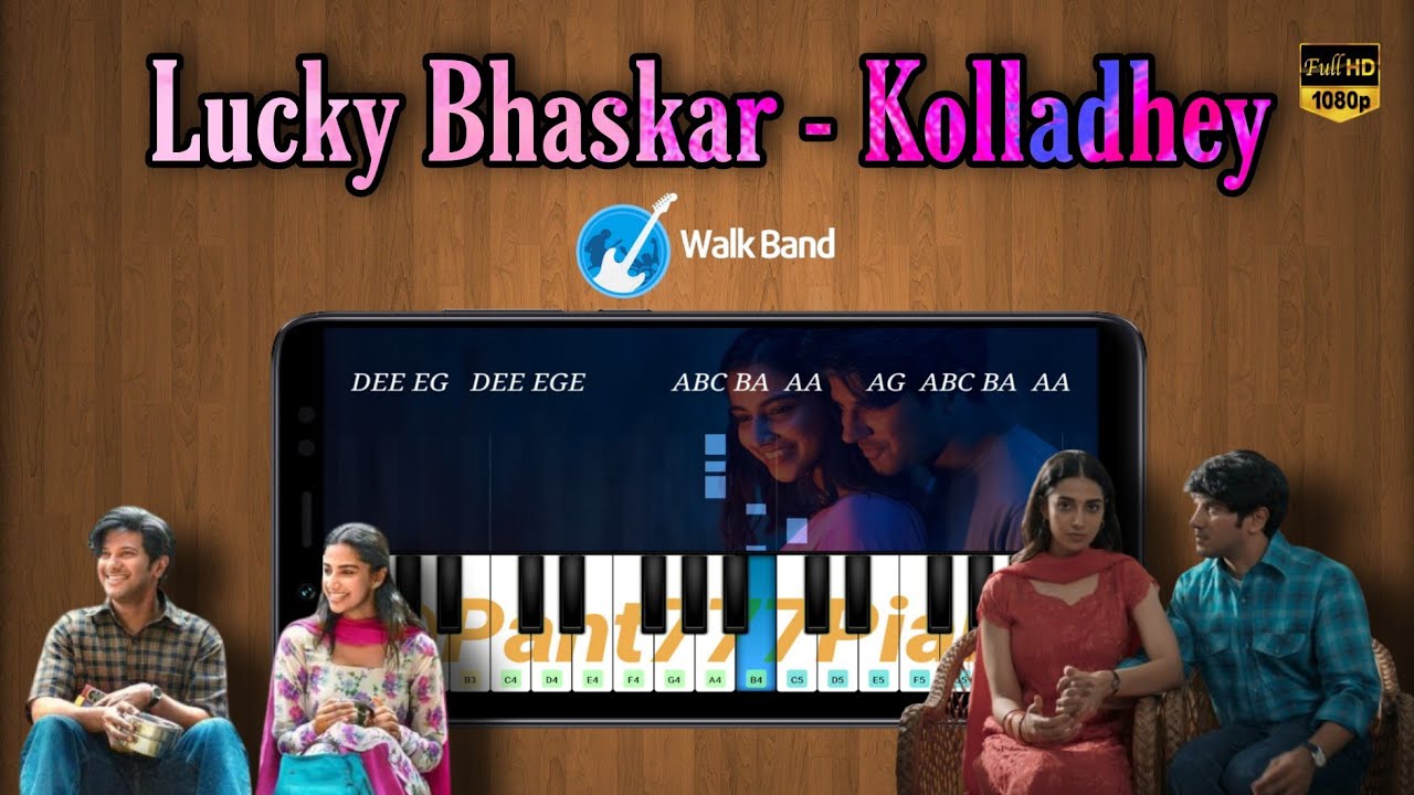 Lucky Bhaskar - Kolladhey Song in Piano | Dulquer Salmaan | Meenakshi Chaudhary | G V Prakash ...