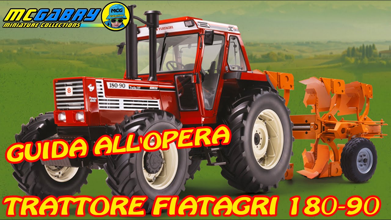 MODELLINO TRATTORE FIAT AGRI 180-90 TURBO DT HACHETTE GUIDA ALL'OPERA ...