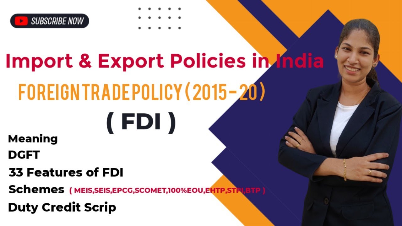 Foreign Trade Policy/ Exim policy/ Import and export policy - YouTube