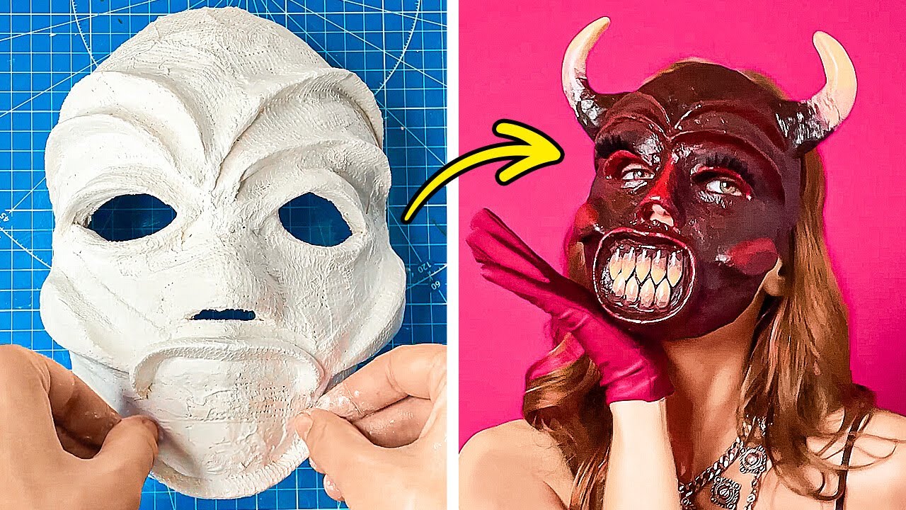 DIY Mask From Simple Materials 👻 Awesome Cosplay Ideas For Real Fans ...