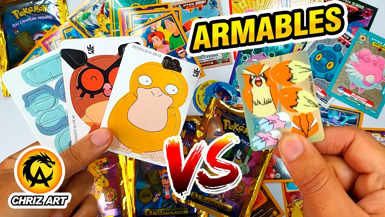 Cartas Pokemon 3 Reyes Armables VS los de Frito Lay | CHRIZ ART - YouTube