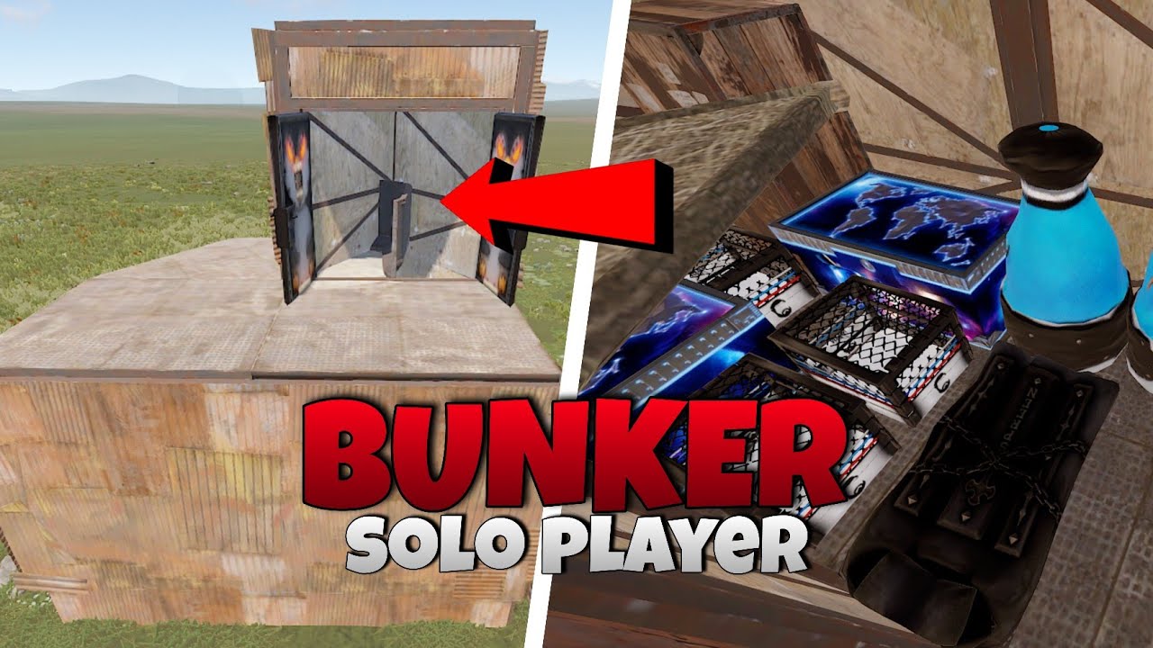 Solo BUNKER BASE DESIGN Rust EASY - YouTube