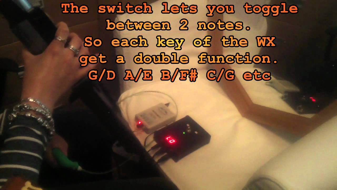 Evelien demos Yamaha WX5 + Balloon switch + Magic Switch box - YouTube