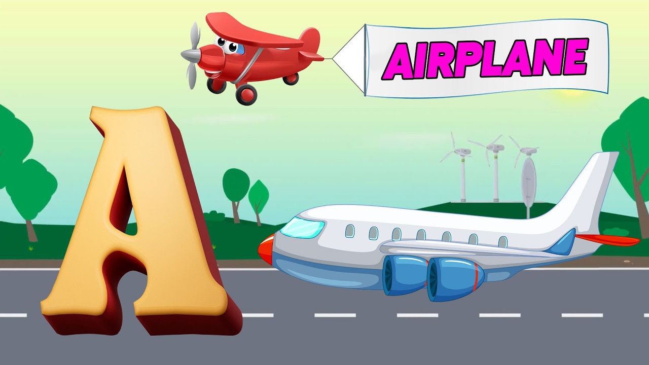 ABC Learning For Kindergarten | A to Z Words | Alphabets | Kids ABC ...