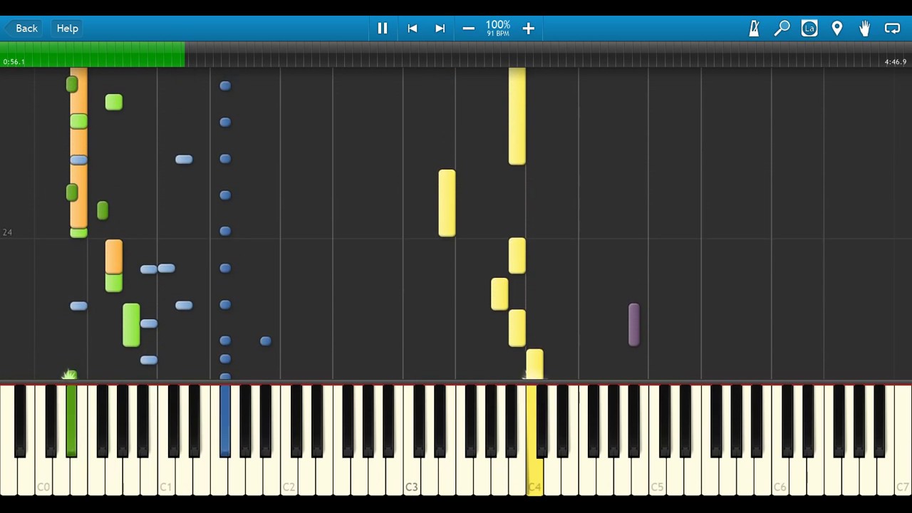 Young Bleed How Ya Do Dat Midi Piano Synthesia - YouTube
