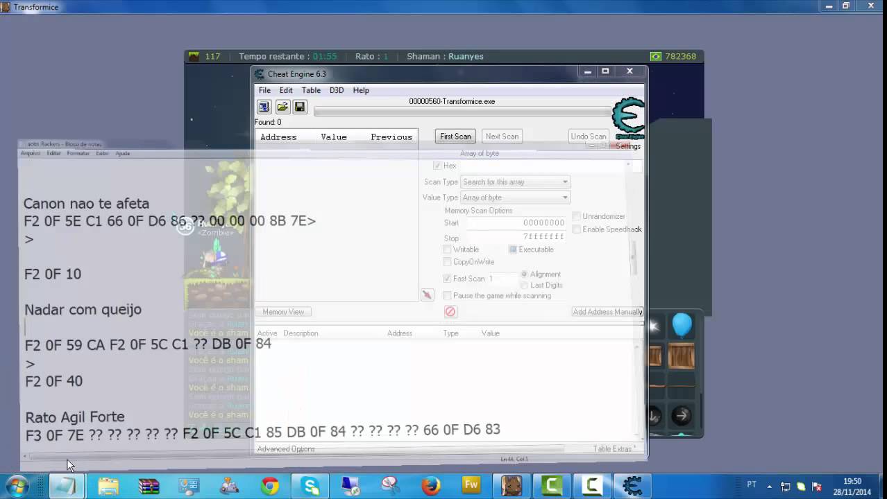 Como Usar Aobs De Transformice Com Cheat Engine 6.3 [Experthackers-eh] - YouTube