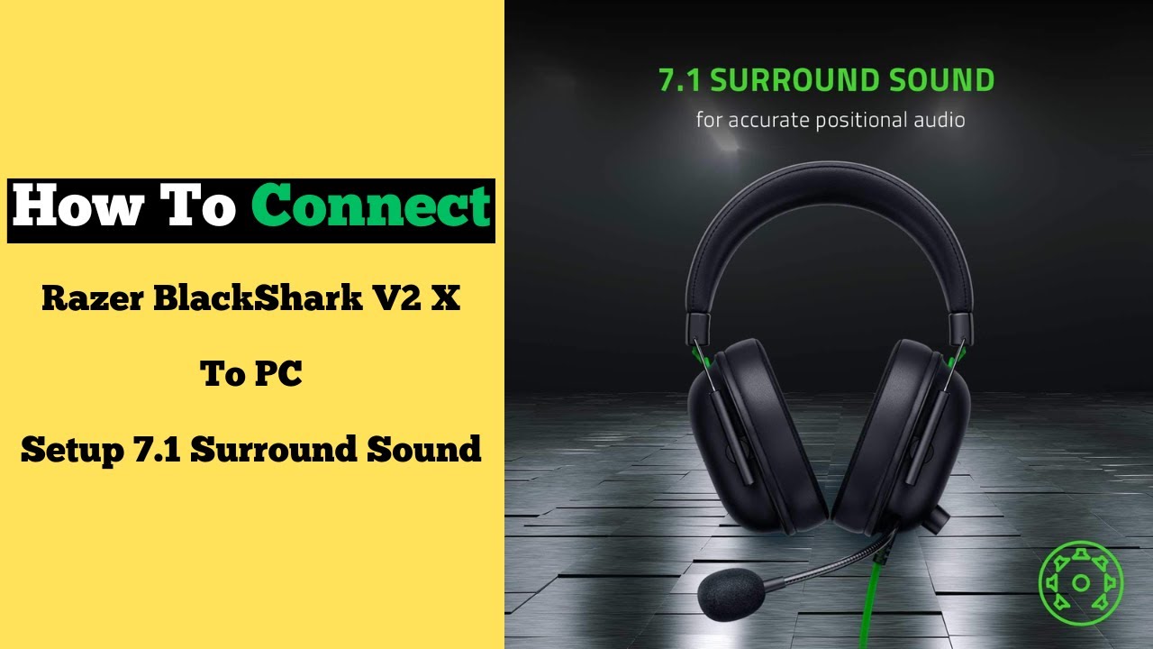 How to Connect Razer BlackShark V2 X to PC 🎧 | Razer Headset Setup in ...