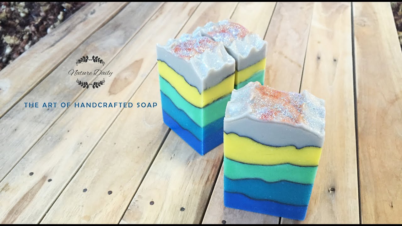 สบู่กวนเย็น Line pencil แบบ 5 ชั้น Soap Making - Baby Baby soap by ...