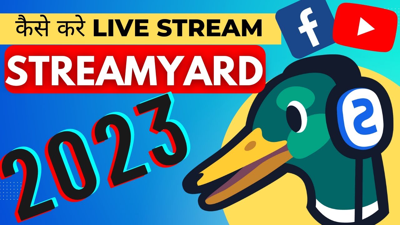 Streamyard Se Live Stream kaise Kare. How to live stream using ...