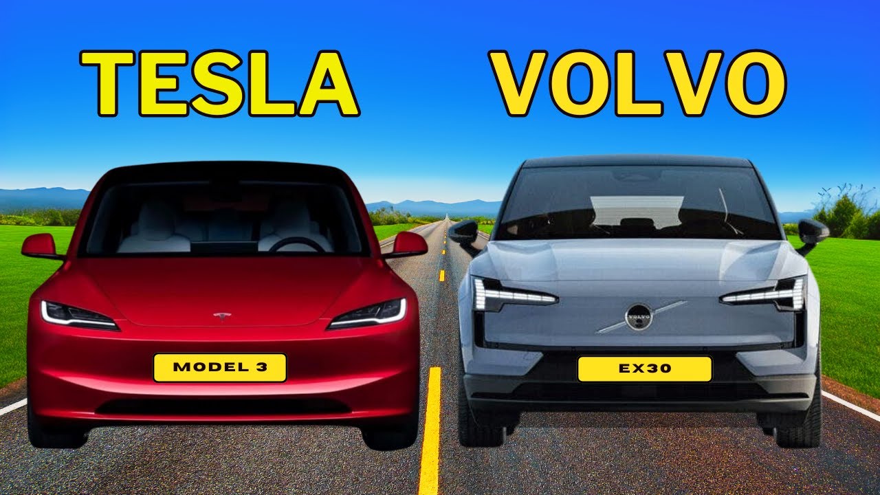 Tesla Model 3 Long Range vs. Volvo EX30 Twin Motor Performance (2024 ...