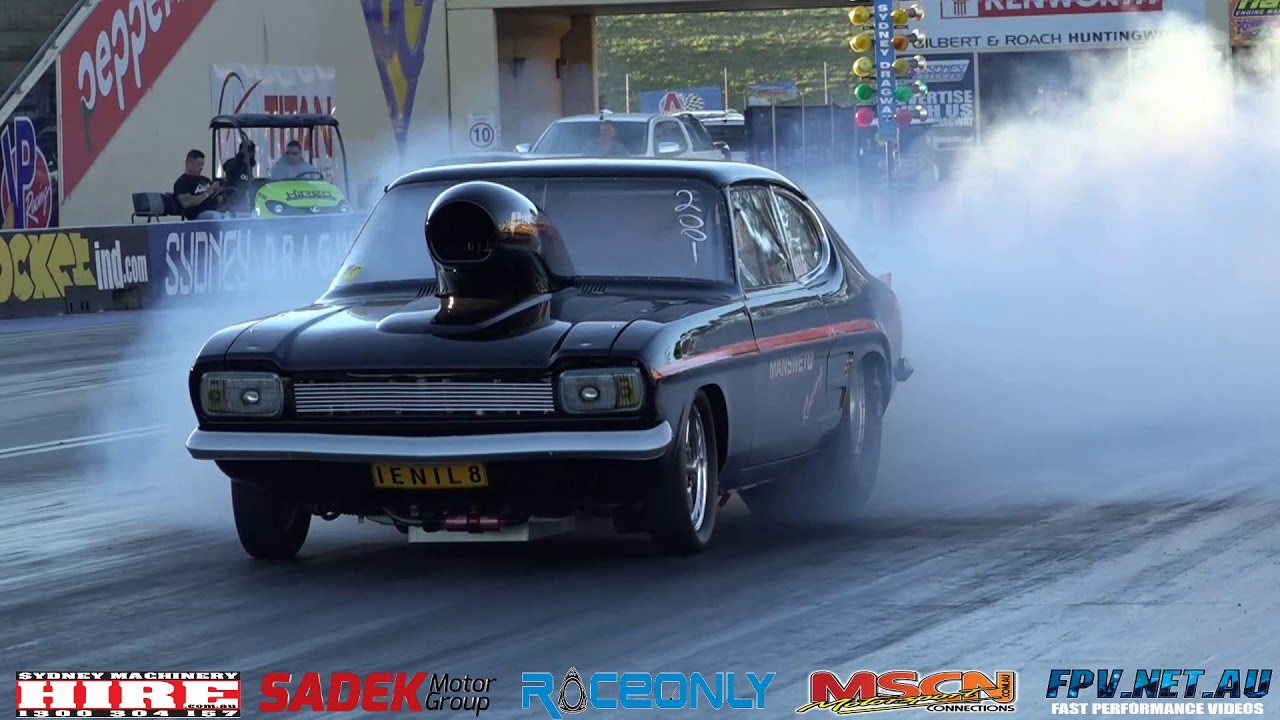 IENIL8 MANSWETO RACING V8 CAPRI 6.90 @ 197 MPH - YouTube
